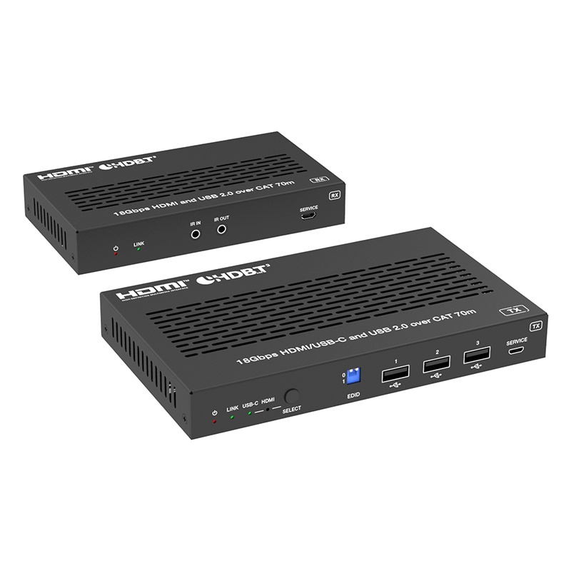 4K60 HDBaseT 30 Extender 70mHDMIUSB-C
